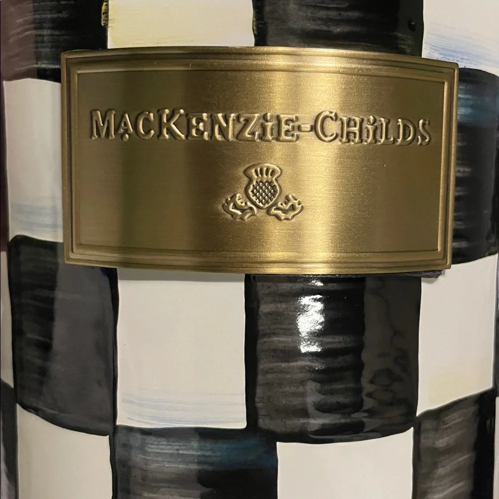 MacKenzie-Childs | Kitchen | Mackenziechilds Courtly Check Gold Trimmed ...